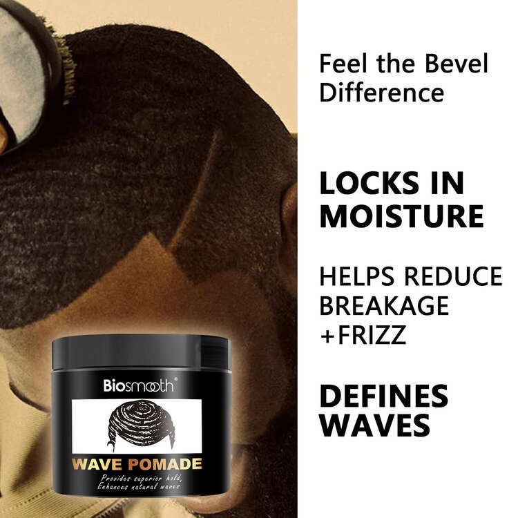 Wave Pomade for Men's Strong Hold and Layered Waves - Easy Wash Hair ...