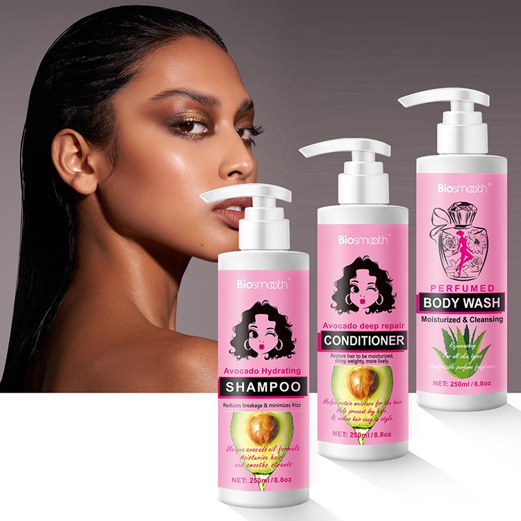 Biosmooth shampoo conditioner and body wash