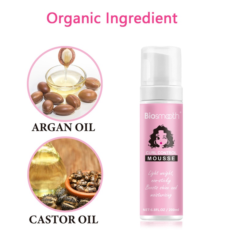 Biosmooth Curl Control Mousse for Frizz Control Styling Mousse