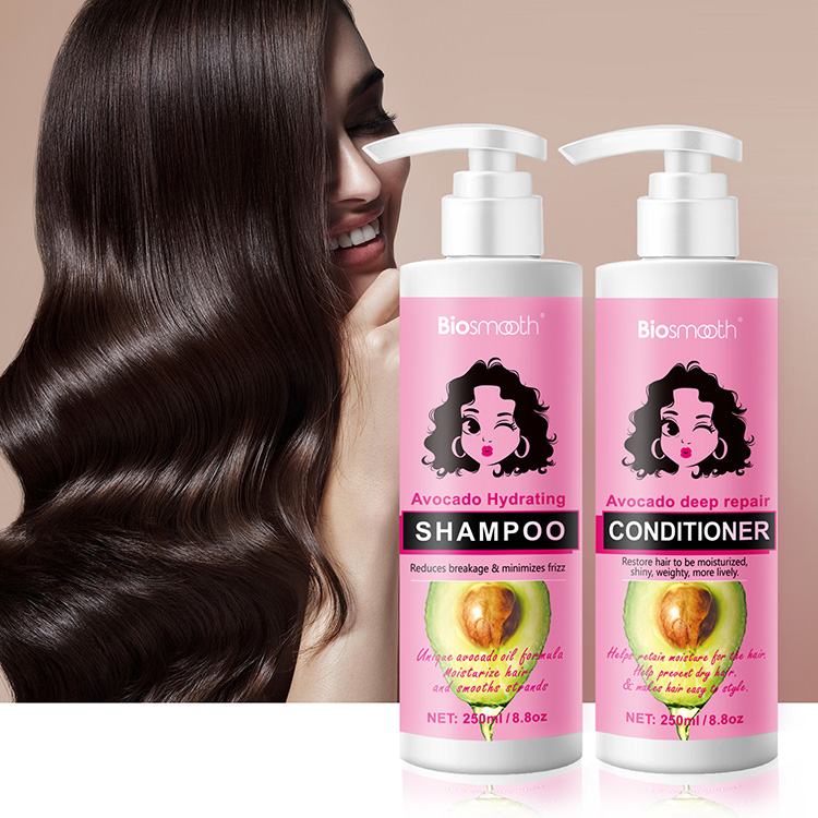 Biosmooth Avocado Shampoo And Conditioner Set Moisturizing With Shea ...
